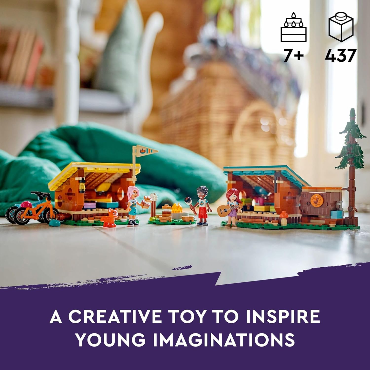 LEGO Friends Adventure Camp Cozy Cabins Camping Toy 42624 – فروشگاه ...