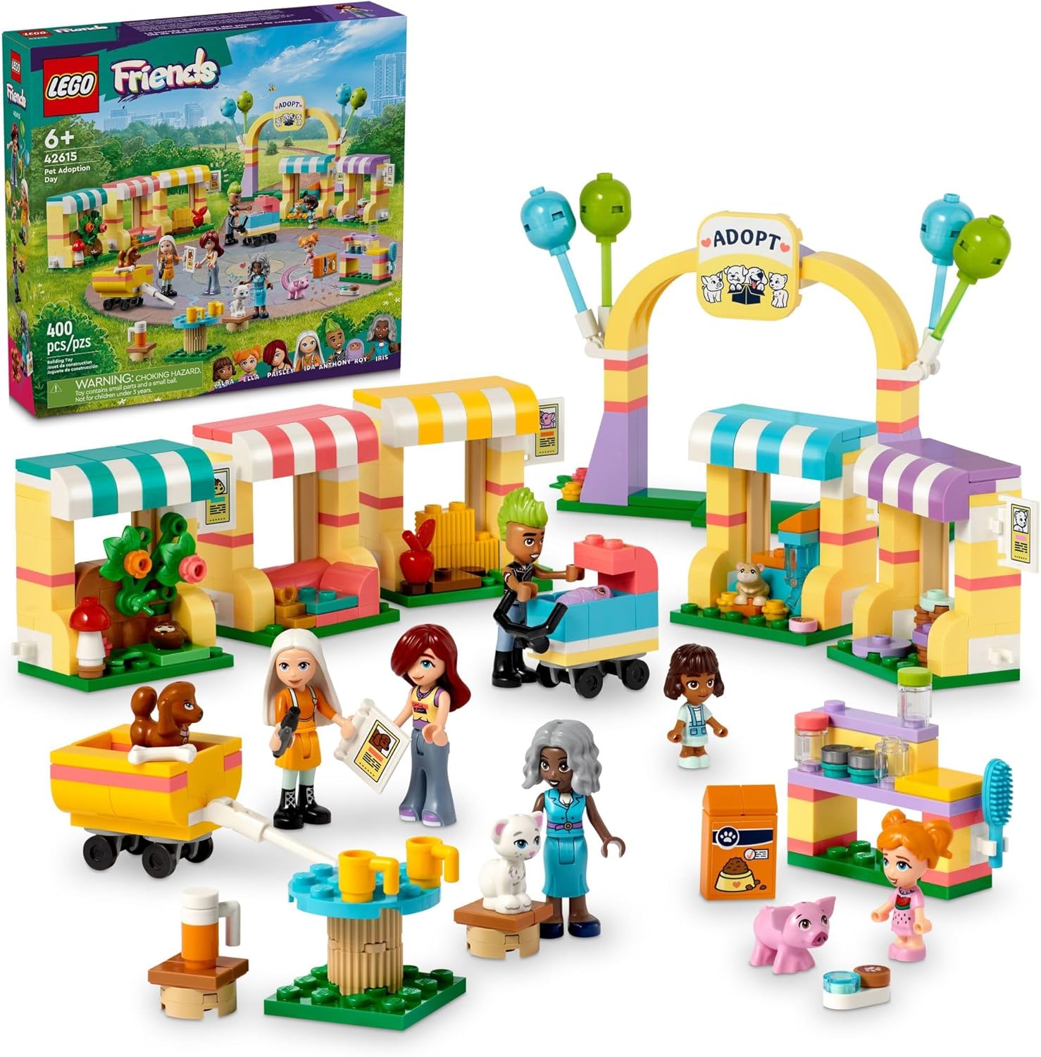 LEGO Friends Pet Adoption Day Toy, Animal Set, Pretend Play 42615 – فروشگاه لگوی آموزشی ایران